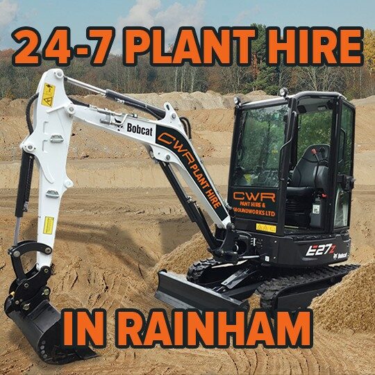Plant Hire in Rainham | 24-7 Delivery | Self-hire or CWR Operated